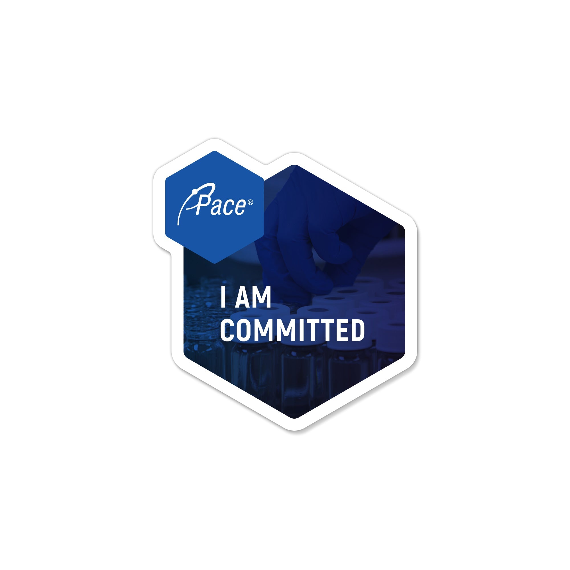 Stickers - I am Commited (25/pack) – Pace Analytical
